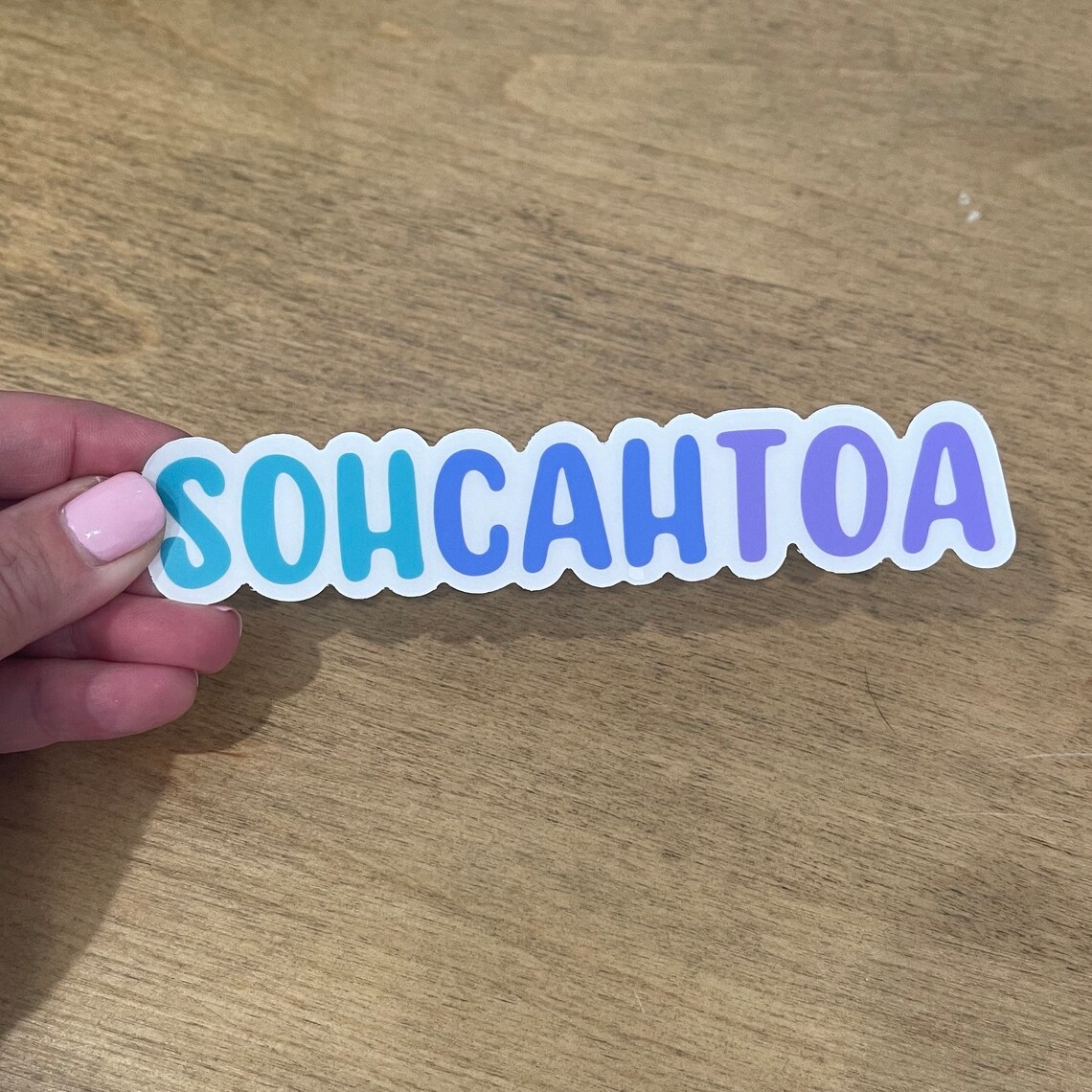 SOHCAHTOA Trigonometry Math Sticker - Etsy