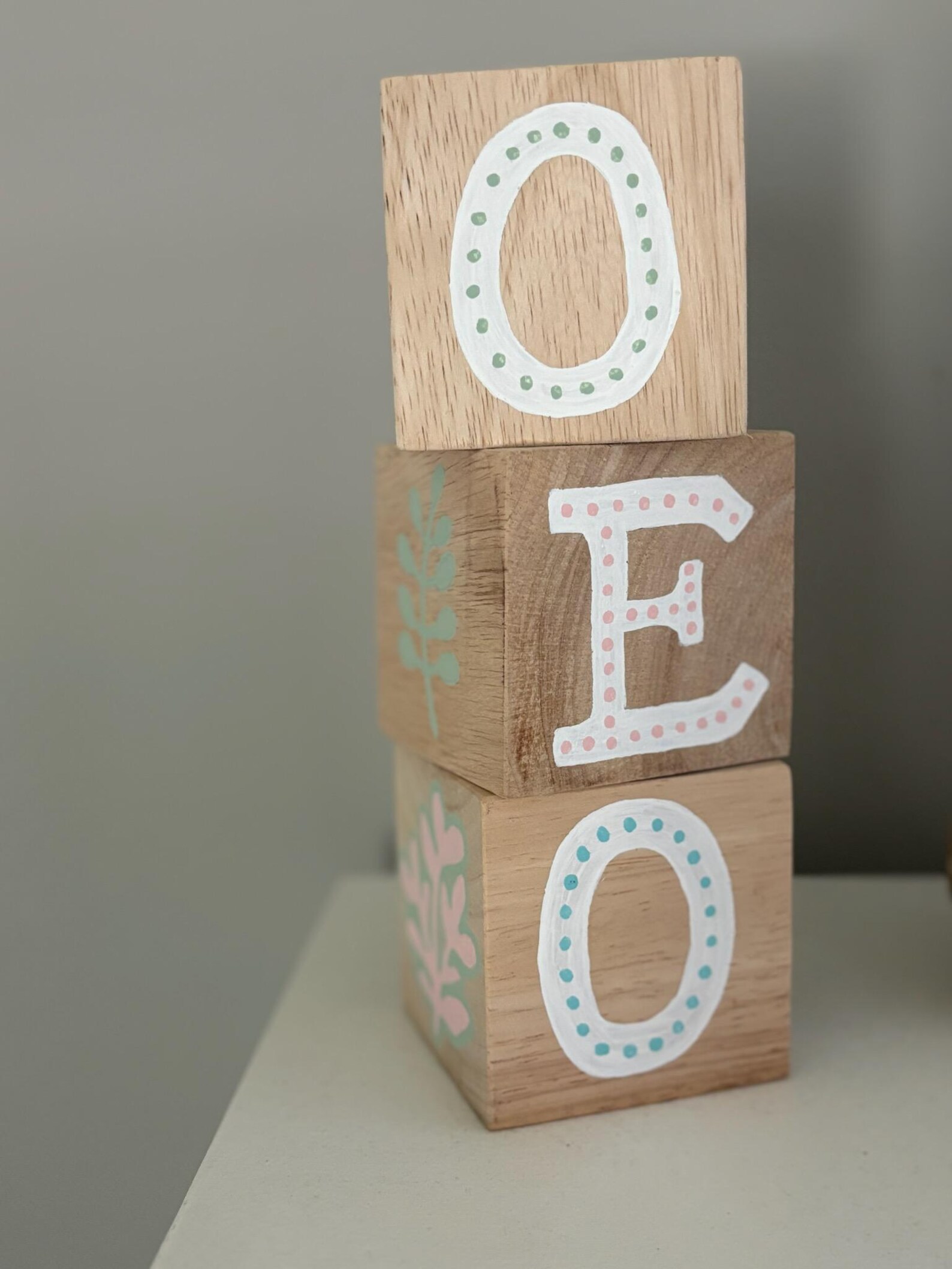 Personalized Hand Painted Initial (or Name) Blocks for Baby's/kid's ...