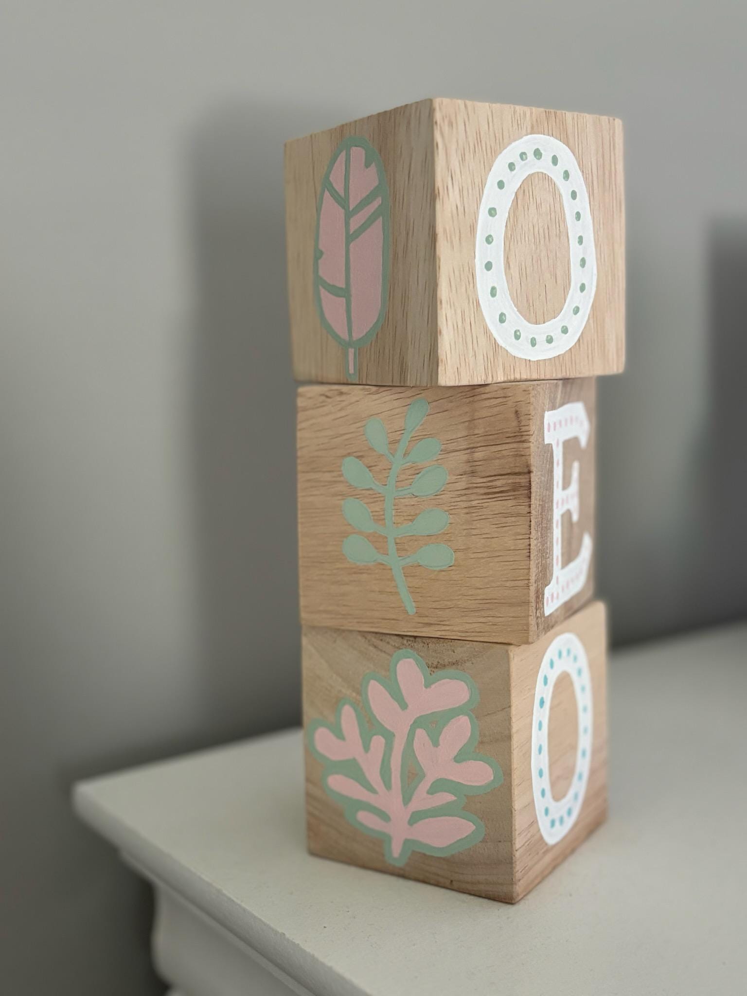 Personalized Hand Painted Initial (or Name) Blocks for Baby's/kid's ...