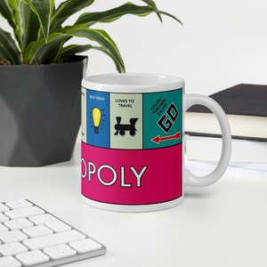 Personalised Custom Monopoly Game Themed Mug for Birthday, Anniversary ...