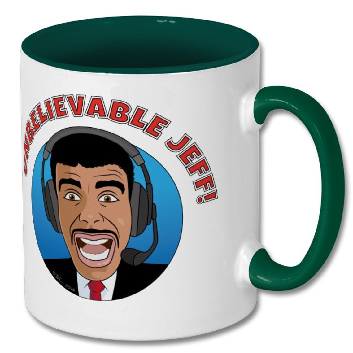 Chris Kamara 'Unbelievable Jeff' Mug with option to | Etsy