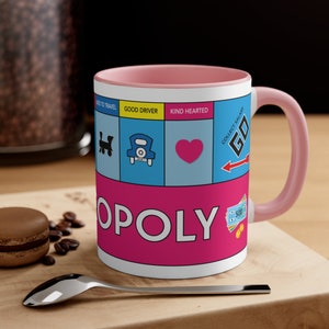 Personalised Custom Monopoly Game Themed Mug for Birthday, Anniversary ...