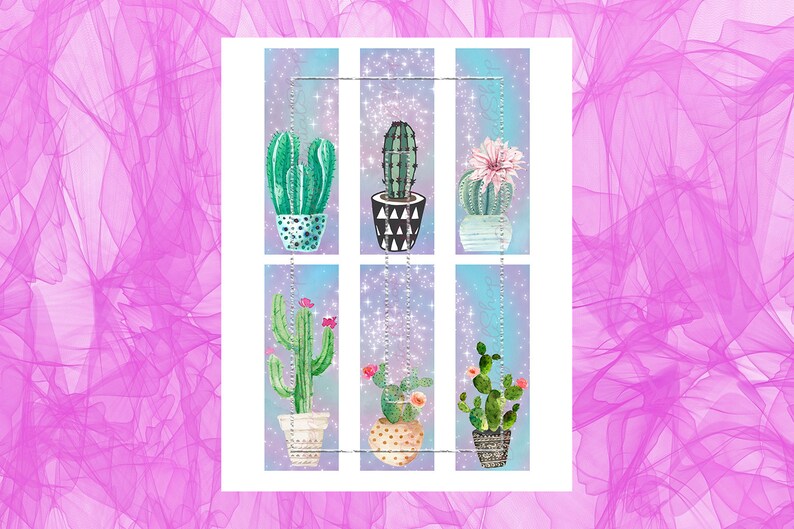 Printable Bookmarks Cactus,cactus Printable,bookmarks,bookmarks ...