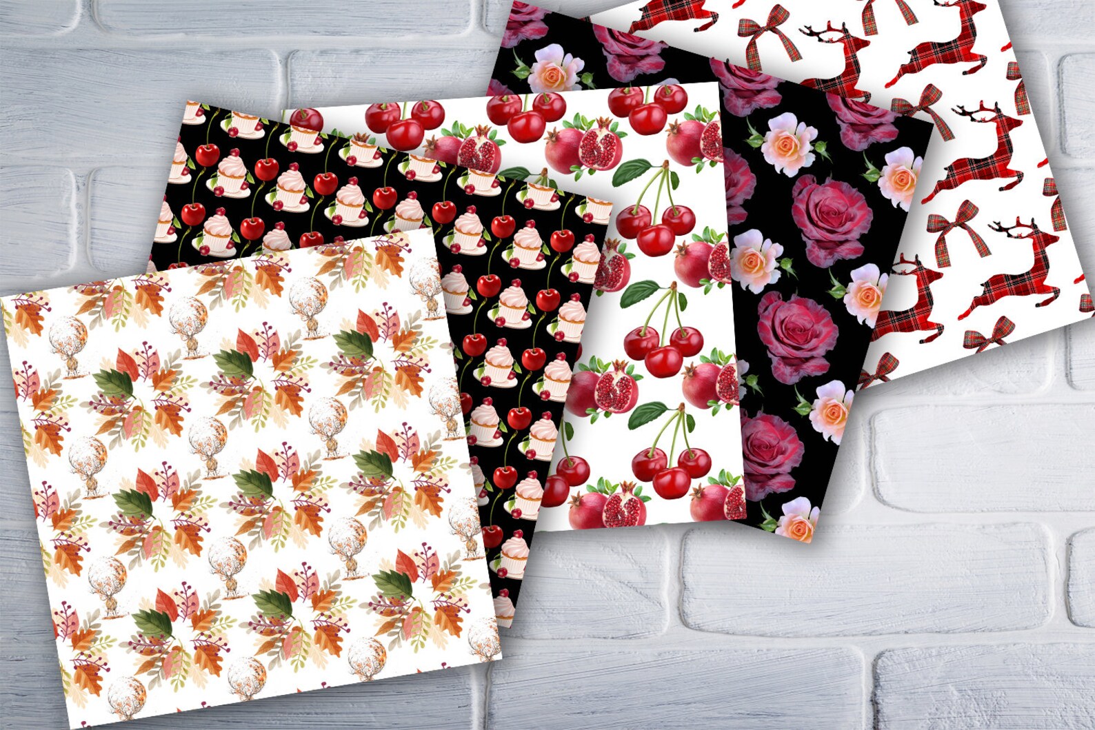 Digital Papers, Digital Scrapbook Papers, Digital Paper Pack ...