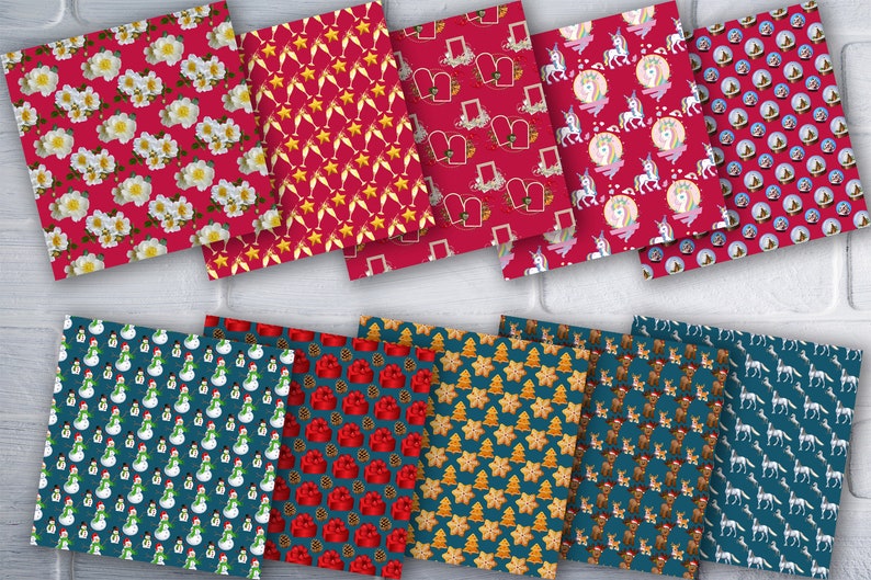 Digital Papers Digital Scrapbook Papers Digital Paper Pack - Etsy