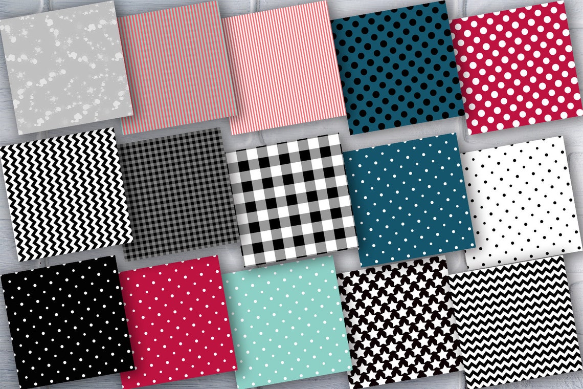 Digital Papers Digital Scrapbook Papers Digital Paper Pack - Etsy
