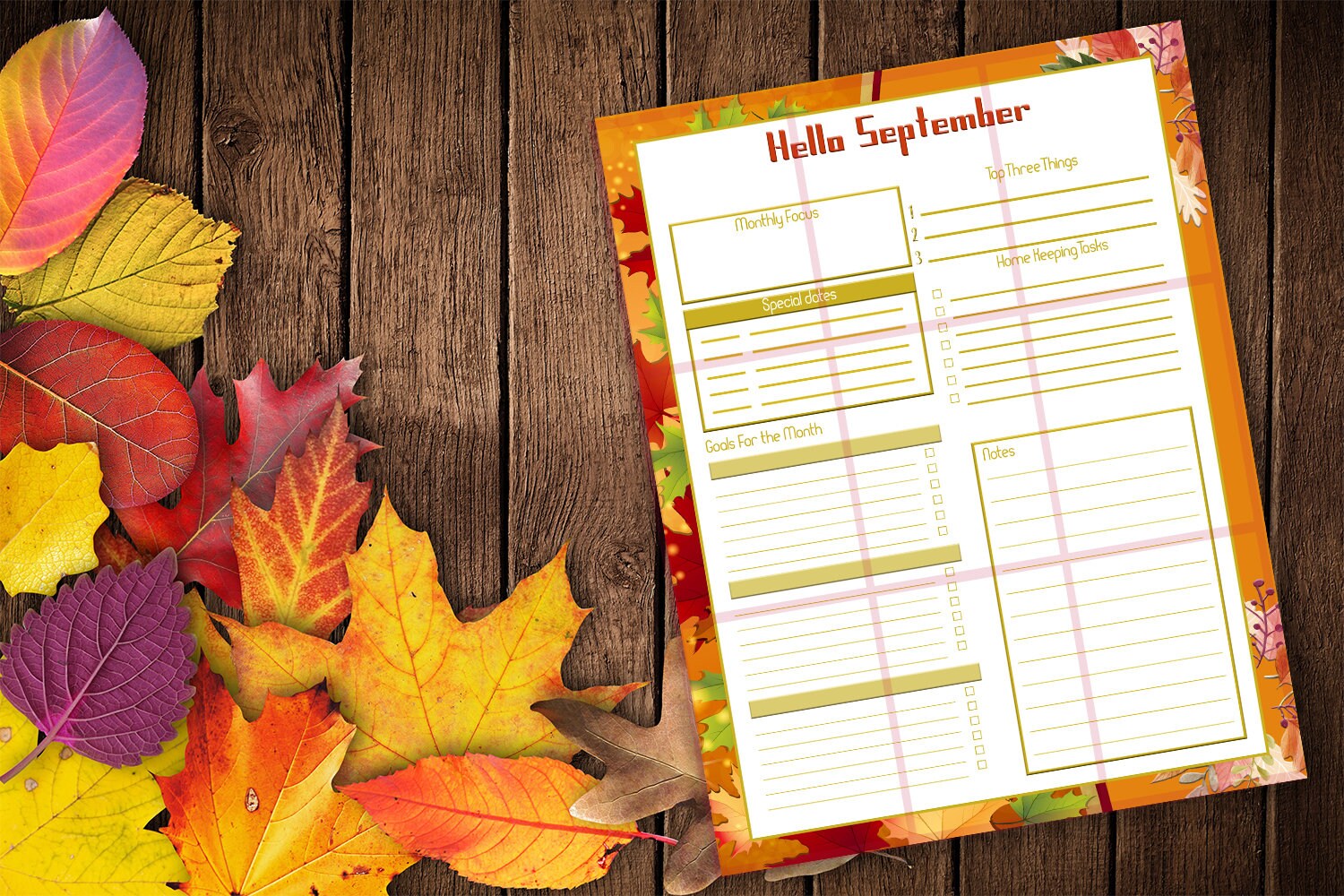 12 Monthly Planner Monthly Planner 2019 Monthly Planner - Etsy