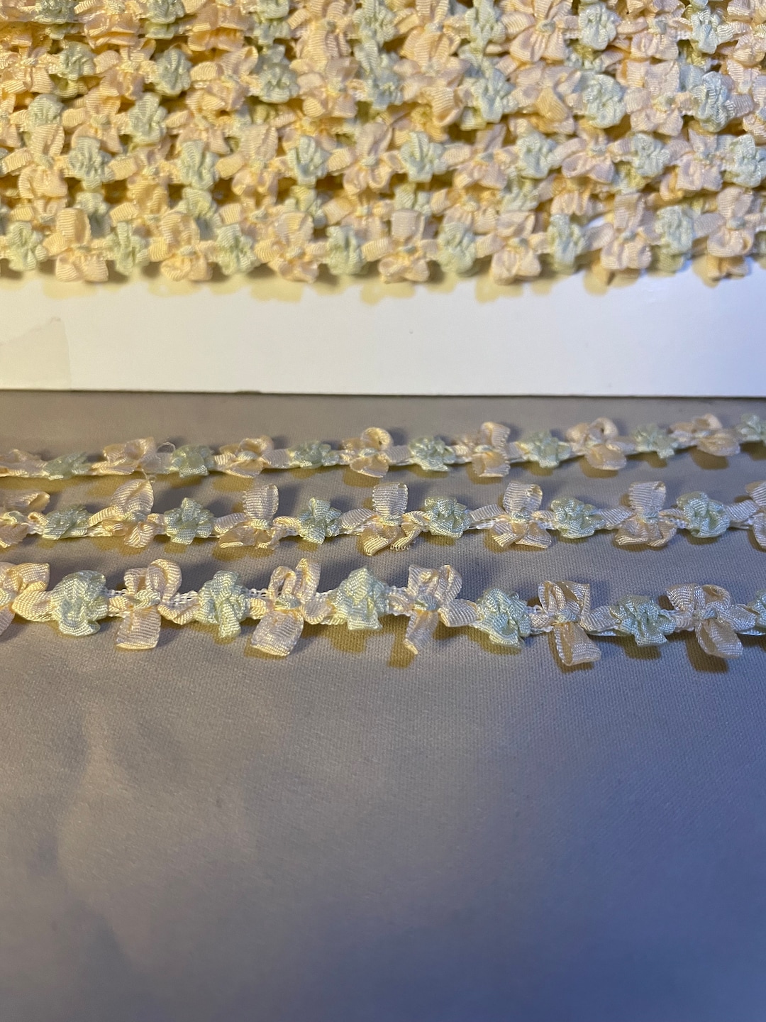 Buds N Bows, 135/155 Rocco Trim, 1 Yd Cuts, 100% Silk Ribbon Overdyed ...