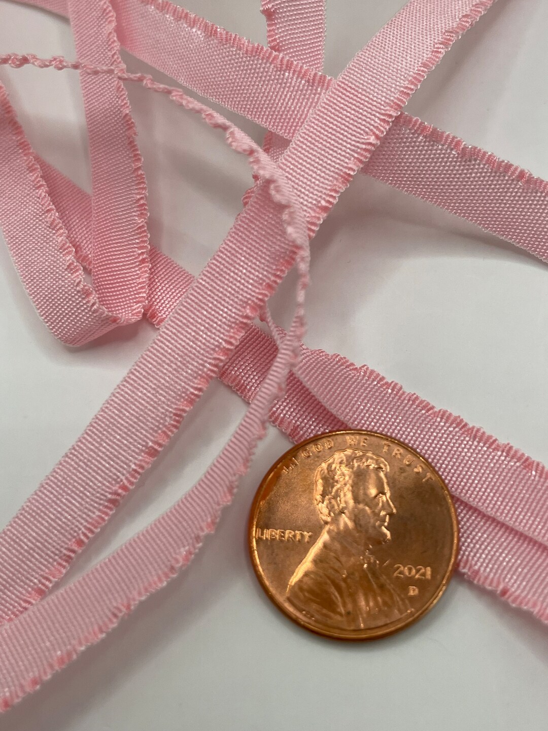 Vintage Lettuce Edge, 1/4”, Ruffle Edge, Pink, Rayon, Made in France - Etsy