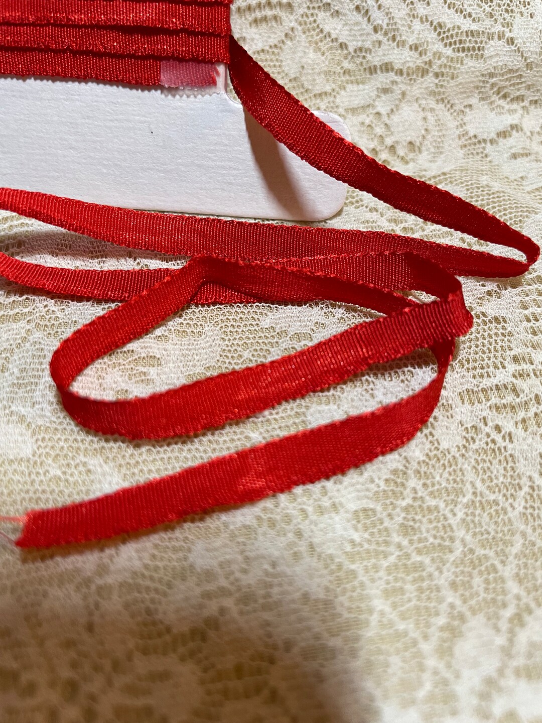 Vintage Lettuce Edge, 1/4”, Rayon, Ruffled Edge, Red, Made in France - Etsy