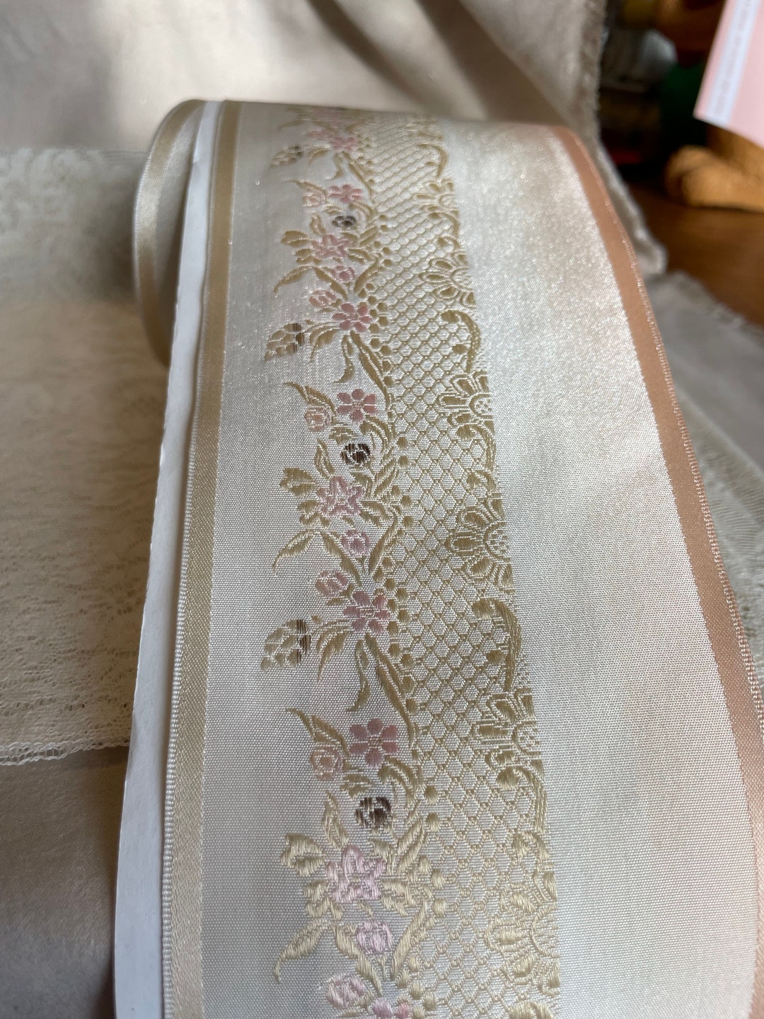 Vintage French Embroidery Ribbon - Etsy