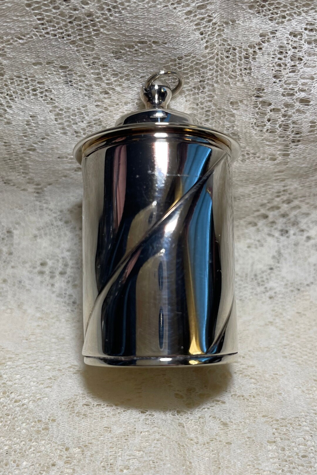 Vintage Silver Plate Thimble. Lid Screws Off, 1990, New - Etsy