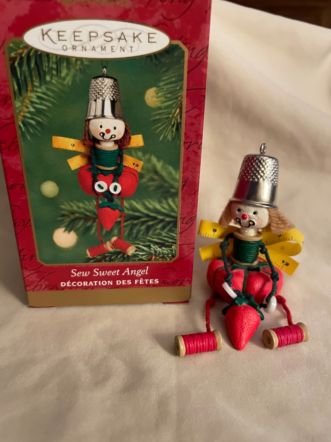 Vintage Hallmark Ornament, “sew Sweet Angel” 2001 - Etsy