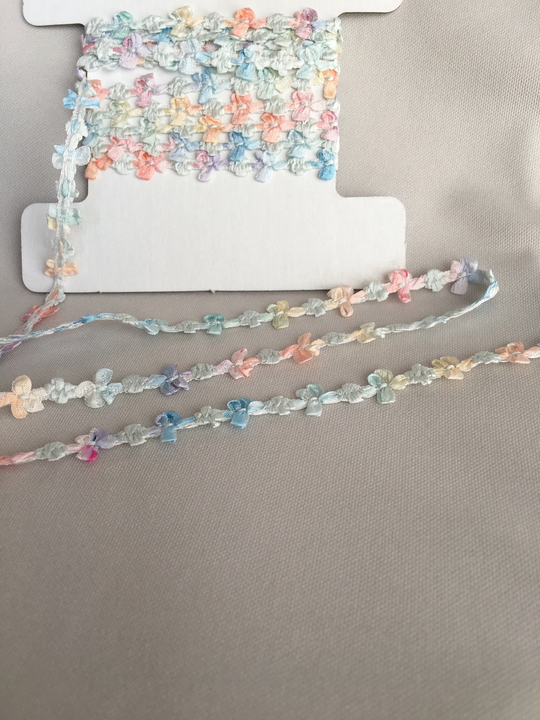 Buds N Bows, 101/124 Rocco Trim, 100% Silk Ribbon Overdyed, Made in ...