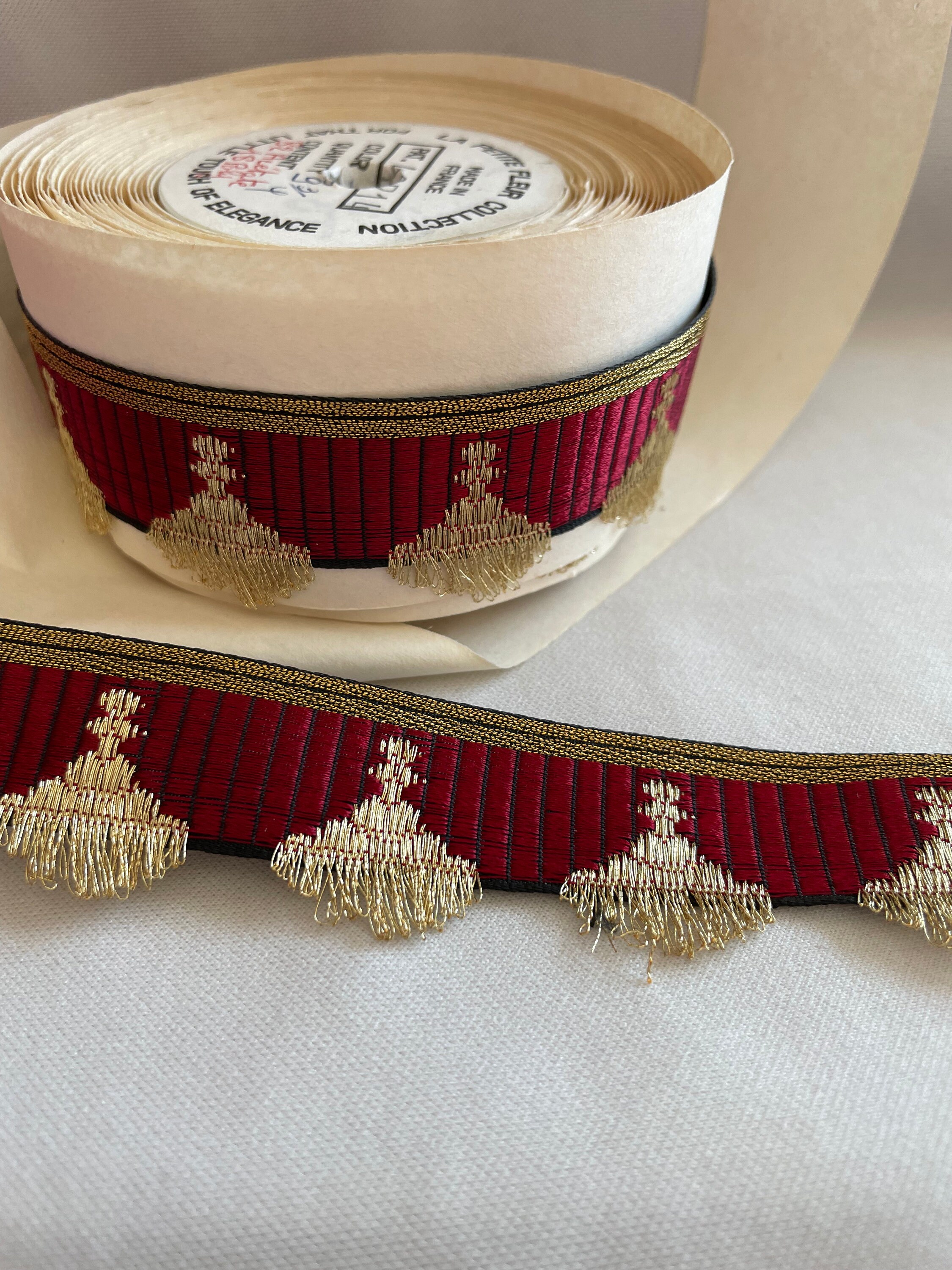 Antique Vintage French Embroidered Ribbon 1wide - Etsy