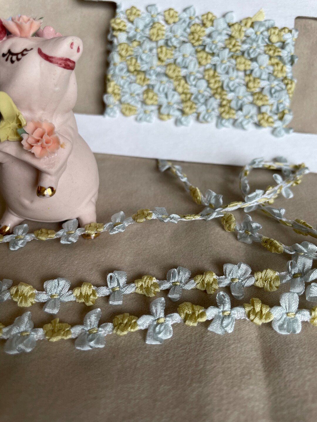 Buds N Bows, 090/071, Rocco Trim, 100% Silk Ribbon Overdyed, Made in ...