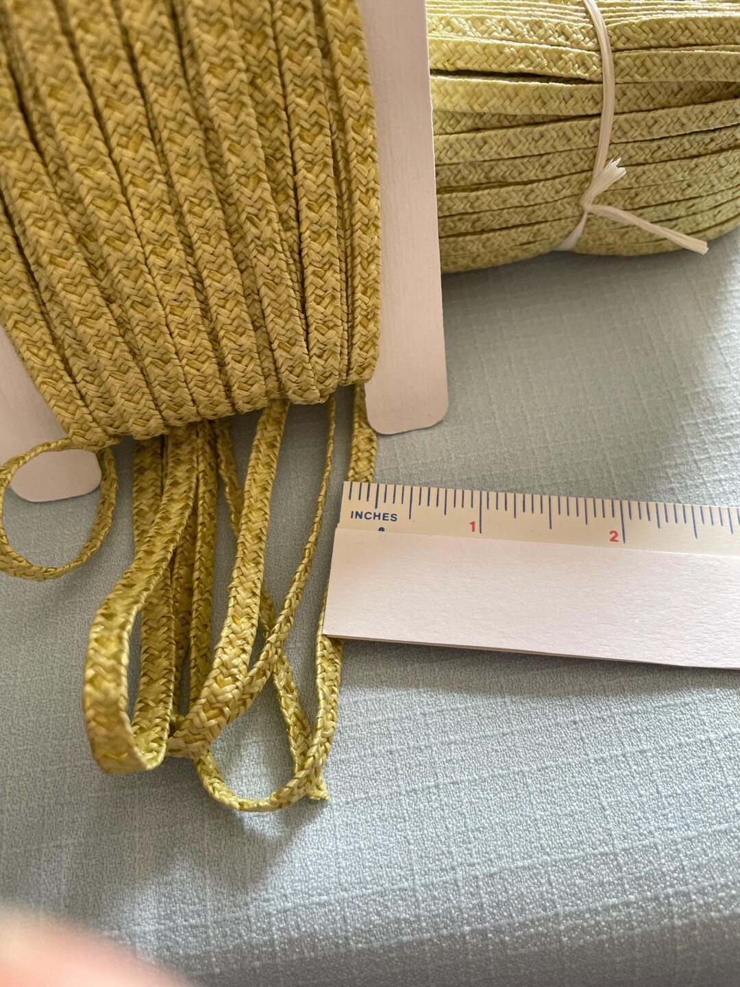 Hat Straw, Made in Switzerland, 1/4” Wide, Variety Size Cuts. CELERY - Etsy