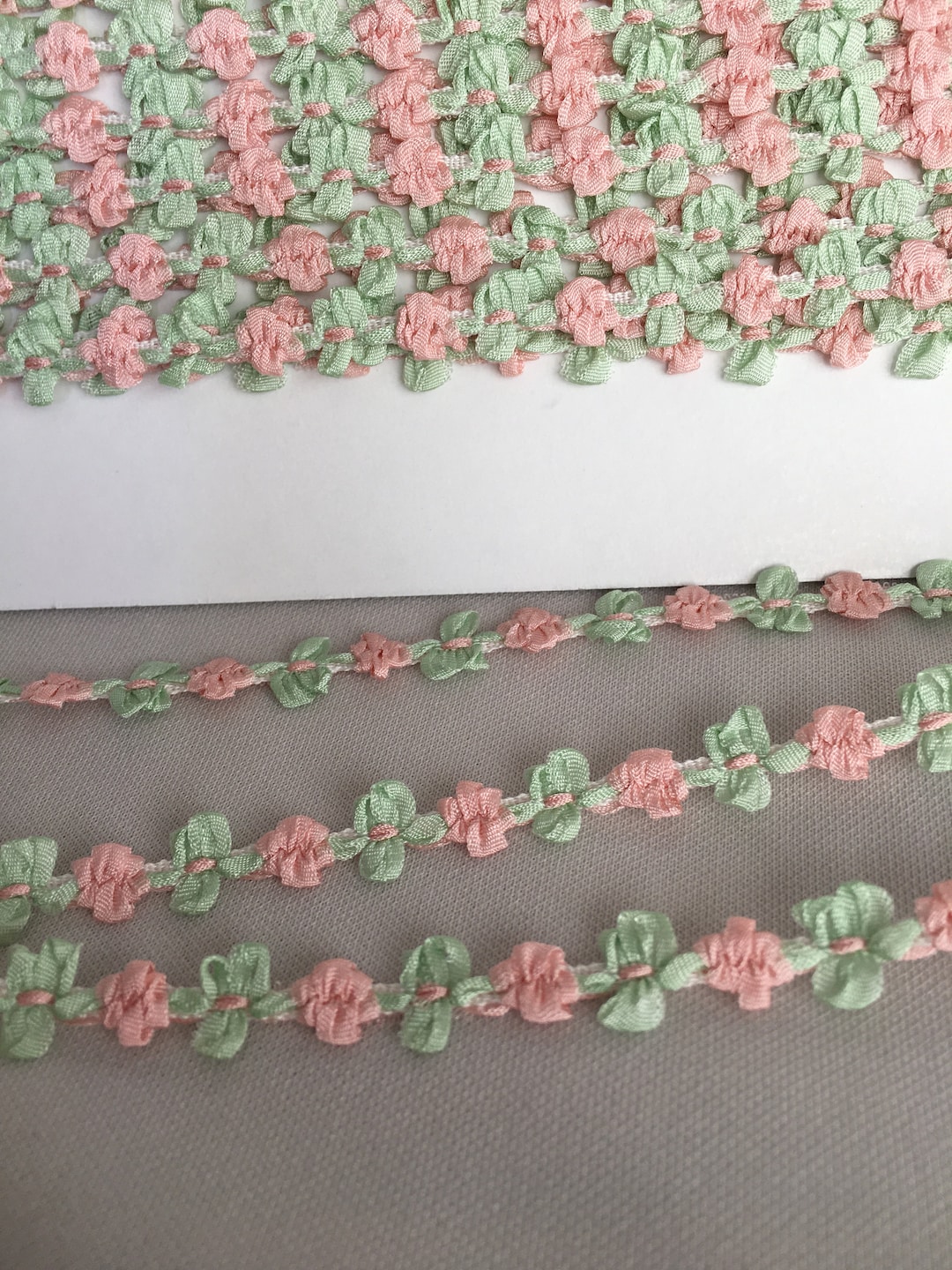 Buds N Bows, 154/157, Rocco Trim, 100% Silk Ribbon Overdyed, Made in ...