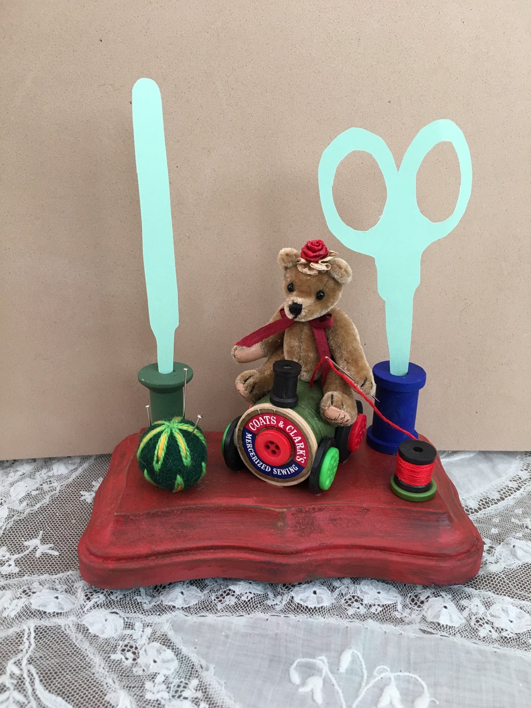 Teddy Bear, Sewing Helper - Etsy