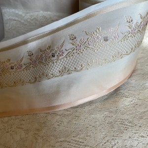 Vintage French Embroidery Ribbon - Etsy