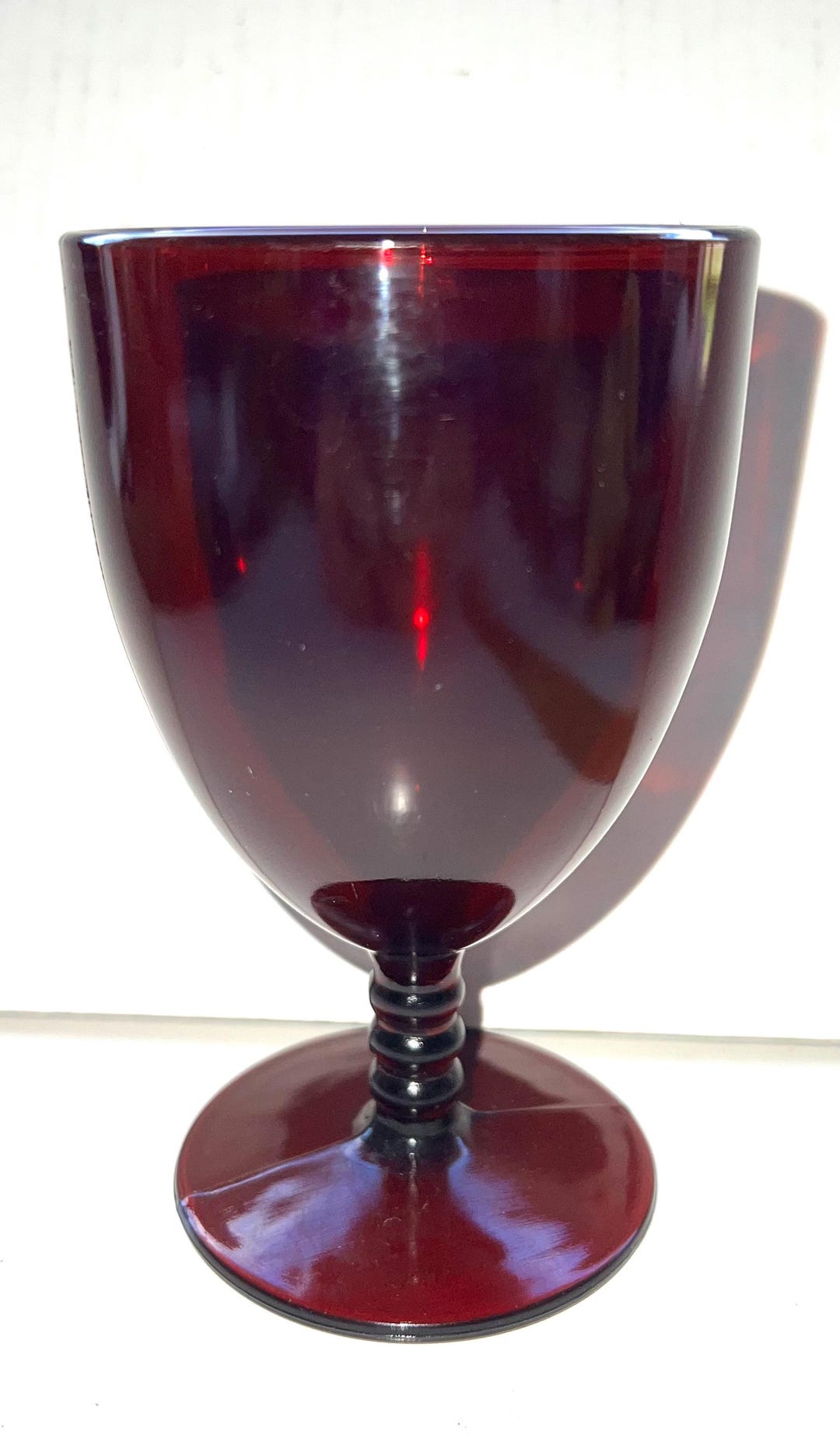 Anchor-hocking Royal Ruby Red Goblet, 1940’s, 5.5” H X 3” Dia, Perfect ...