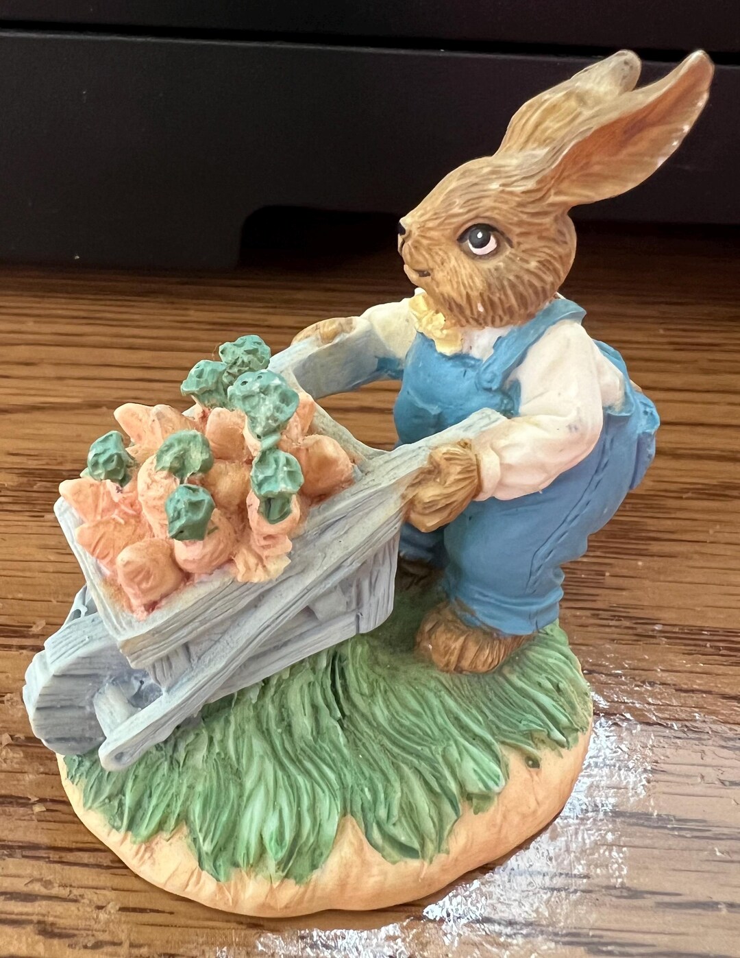 Lefton Bunny Rabbit W/wheelbarrow of Carrots, Original Label as Shown ...