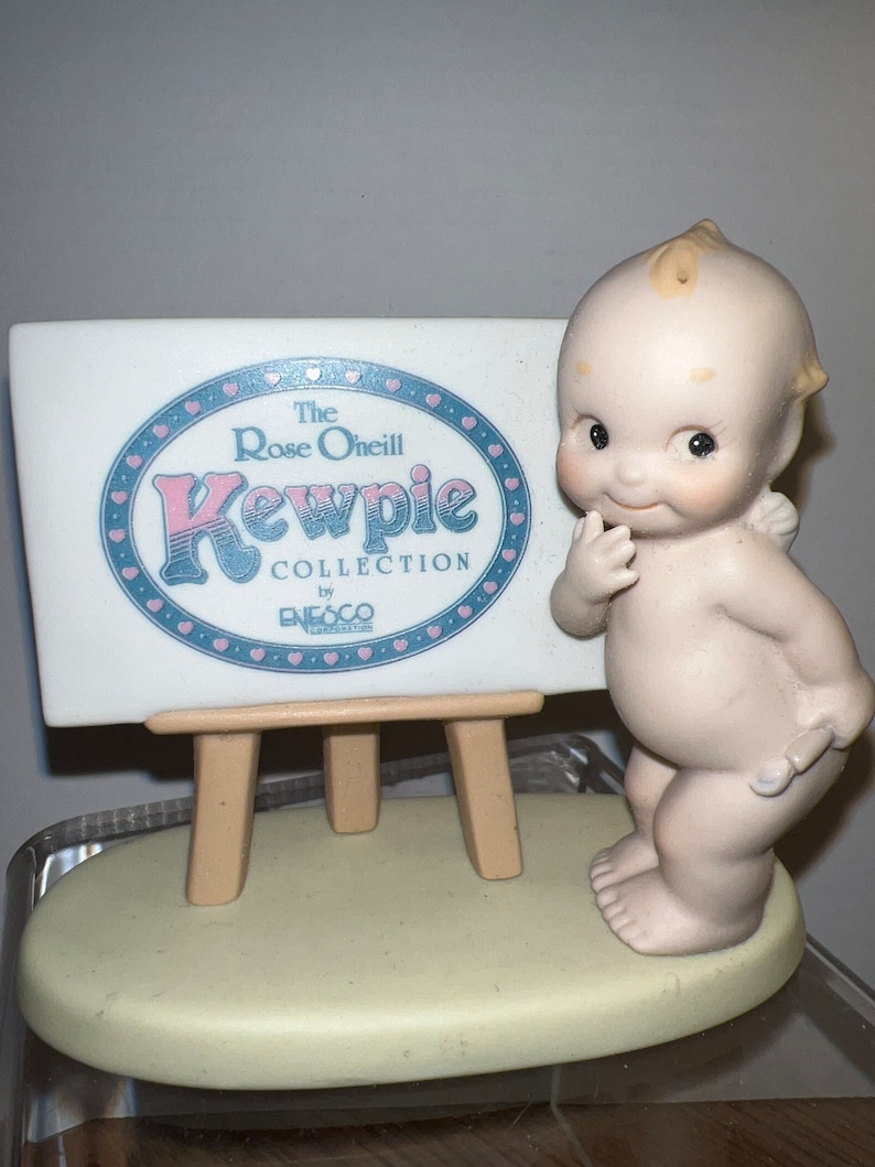 Enesco Kewpie Figurine kewpie W/logo Sign Jesco 1991 - Etsy
