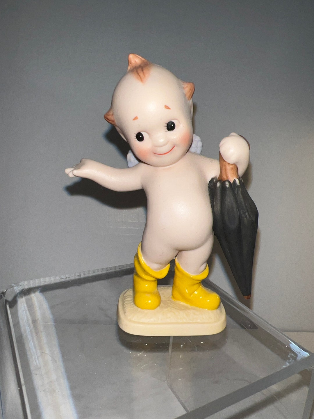 Enesco Kewpie Figurine “kewpie With Umbrella” Jesco 1990, Perfect! - Etsy