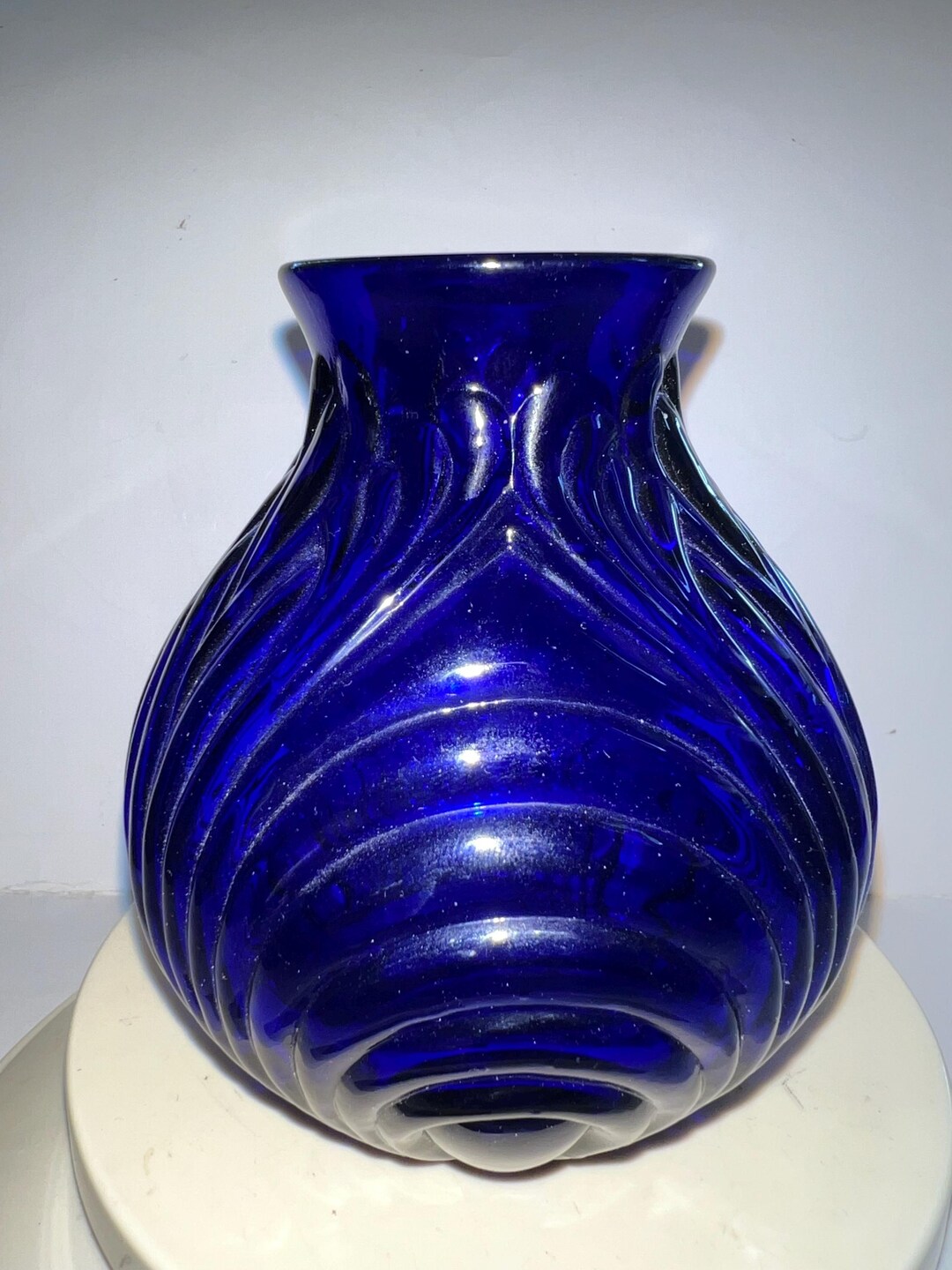 Cambridge Royal Blue (cobalt) “caprice “ 4-1/4” Tall Vase, Perfect ...