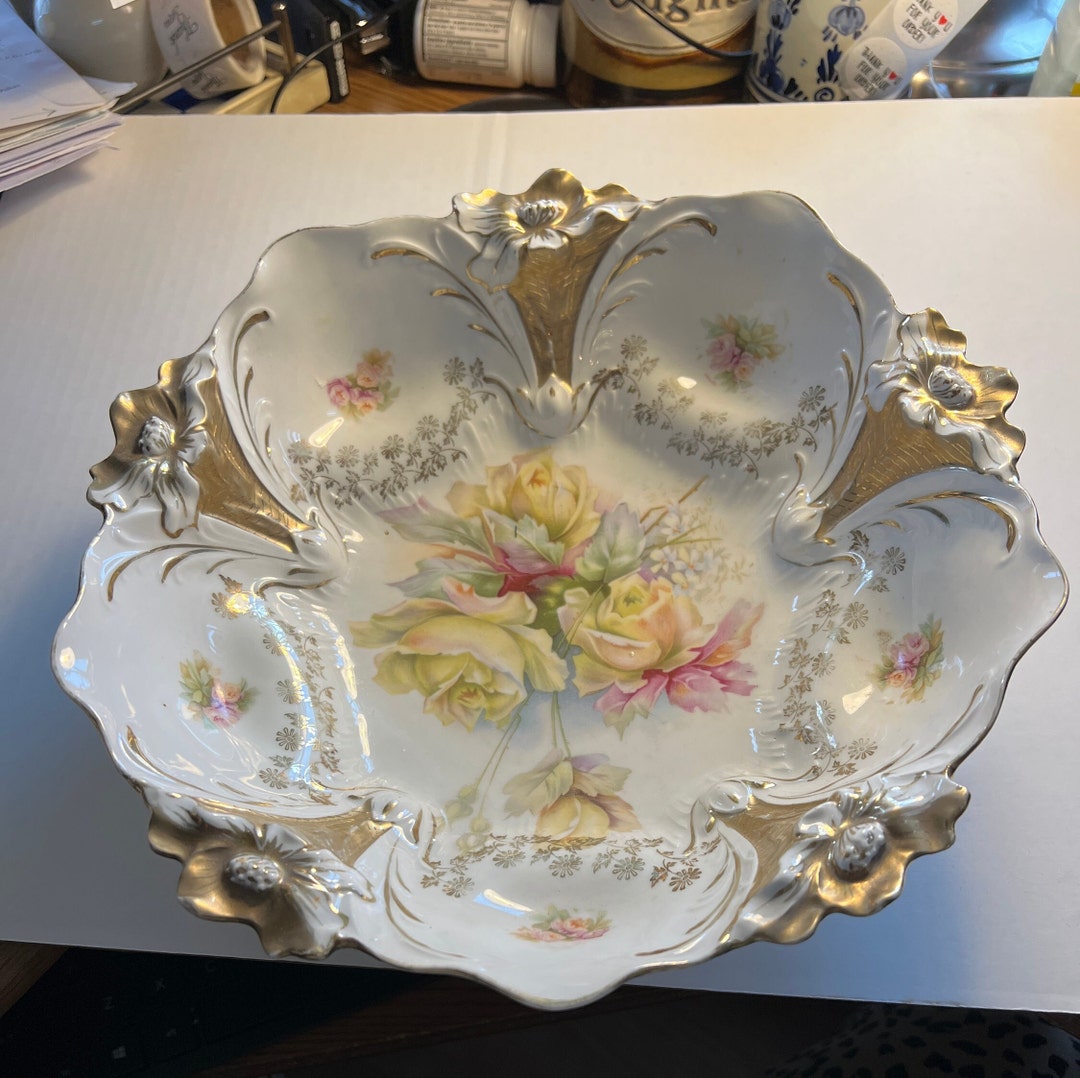 Gorgeous R S PRUSSIA Lily Mold 10 Bowl - Etsy