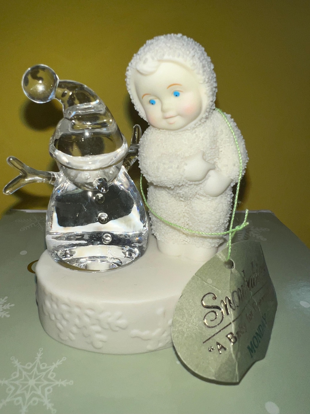 Snowbabies Dept 56 “A Baby for Everyday—monday: Full of Laughter “ 2003 Retired, Original ...