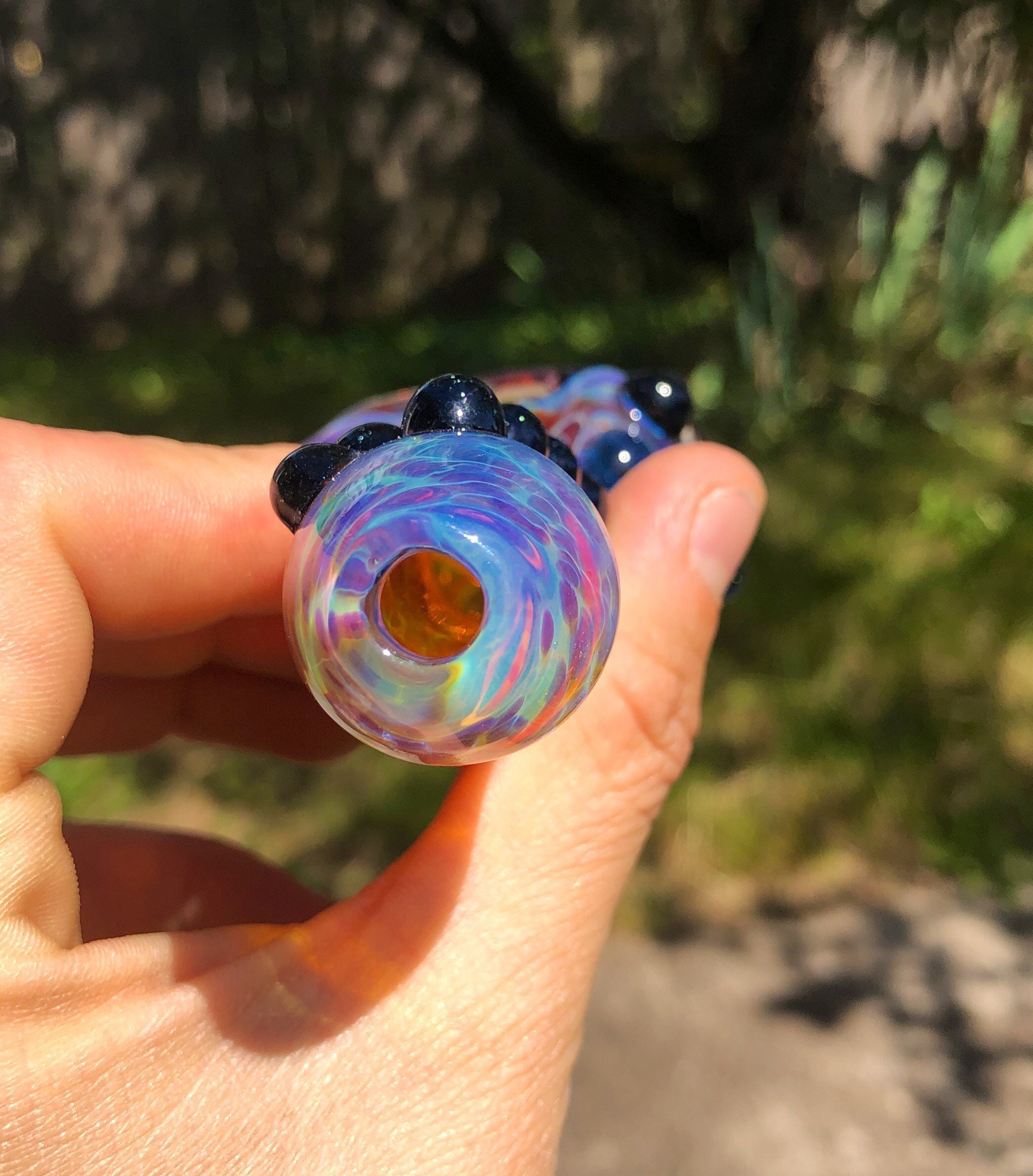 Heady Moon Pipe Star Pipe Dichro Pipe Glass Pipe Heady - Etsy