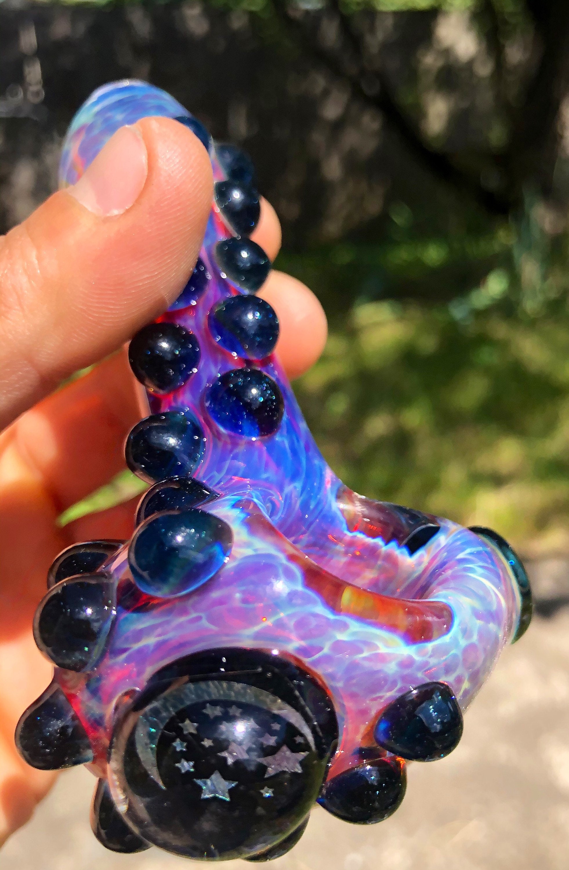 Heady Moon Pipe Star Pipe Dichro Pipe Glass Pipe Heady - Etsy