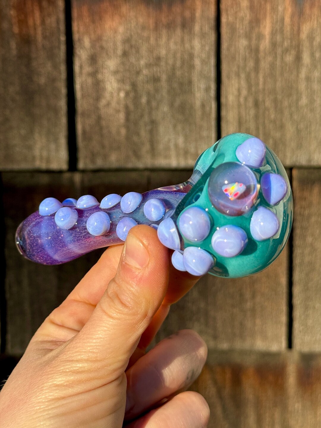 Heady Opal Pipe, Opal Pipe, Amber Purple Pipe, Glass Smoking Pipe ...