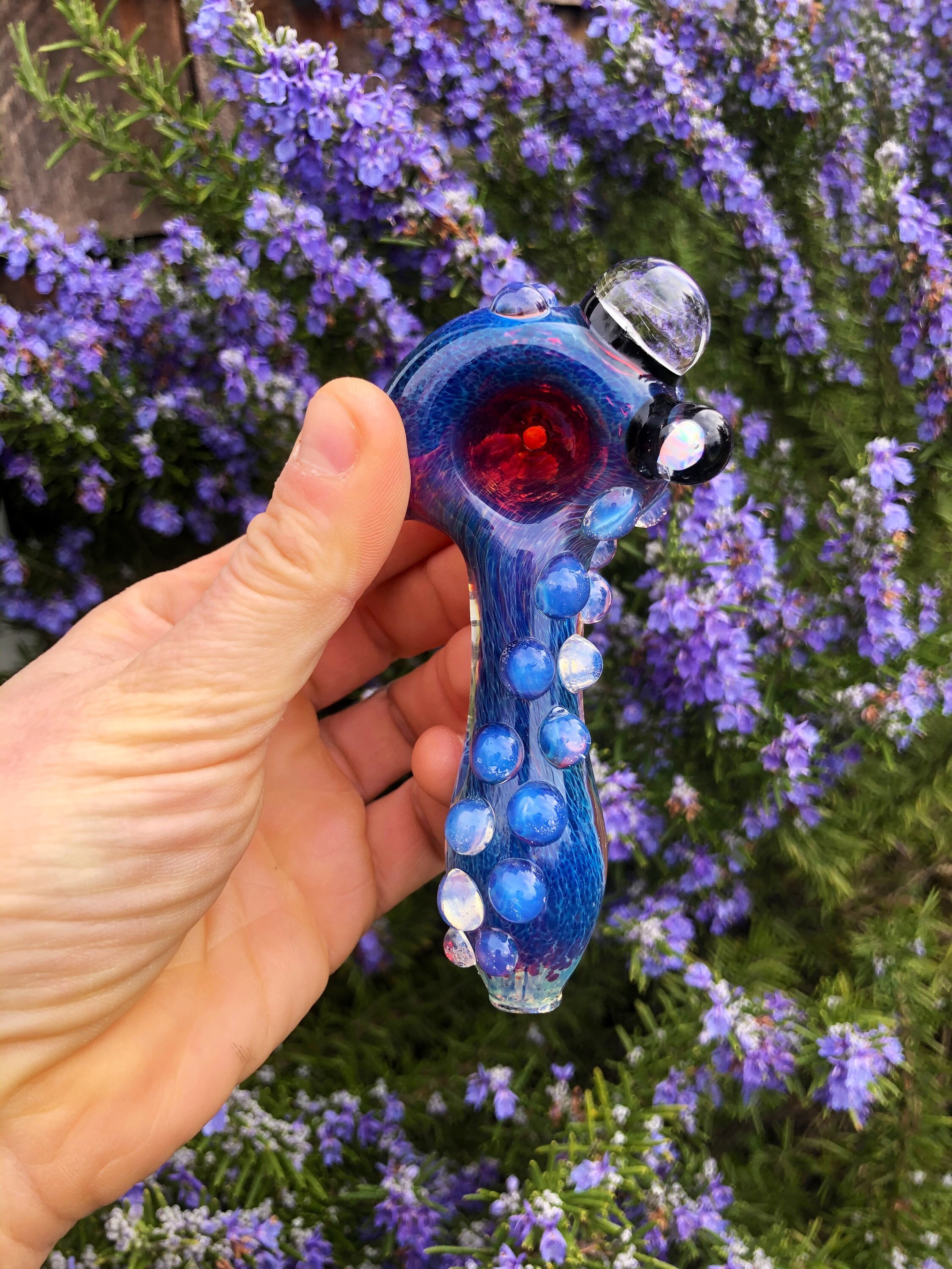 Butterfly Pipe hippie pipe Heady Pipe Glass Pipe Amber | Etsy