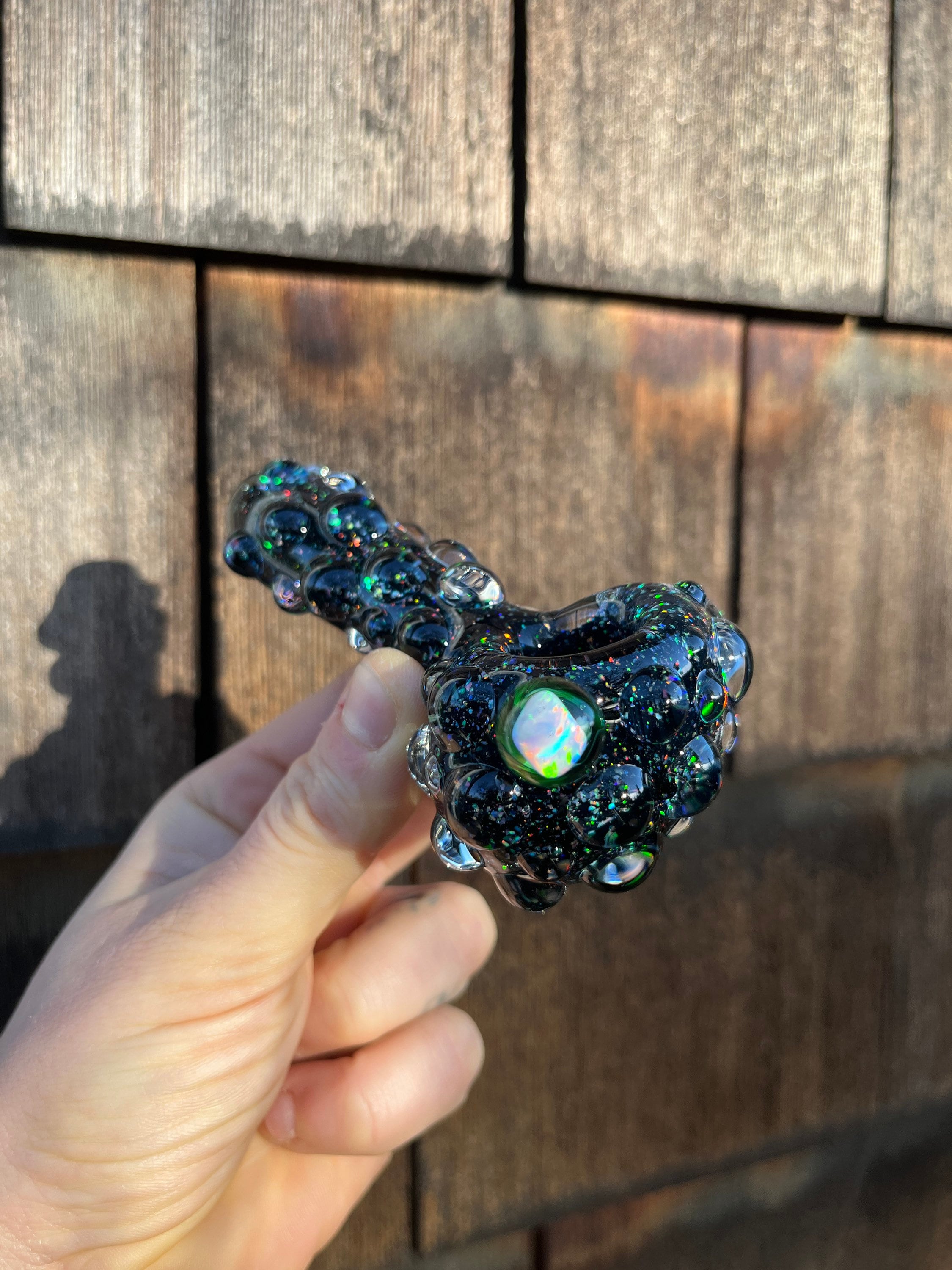 Crushed Opal Pipe Heady Cropal Pipe Sparkly Glass Pipe - Etsy