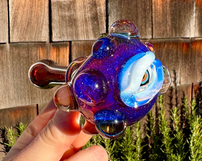 Purple Eyeball Pipe, Alien Pipe, Heady Glass Pipe, Glass Smoking Pipe ...
