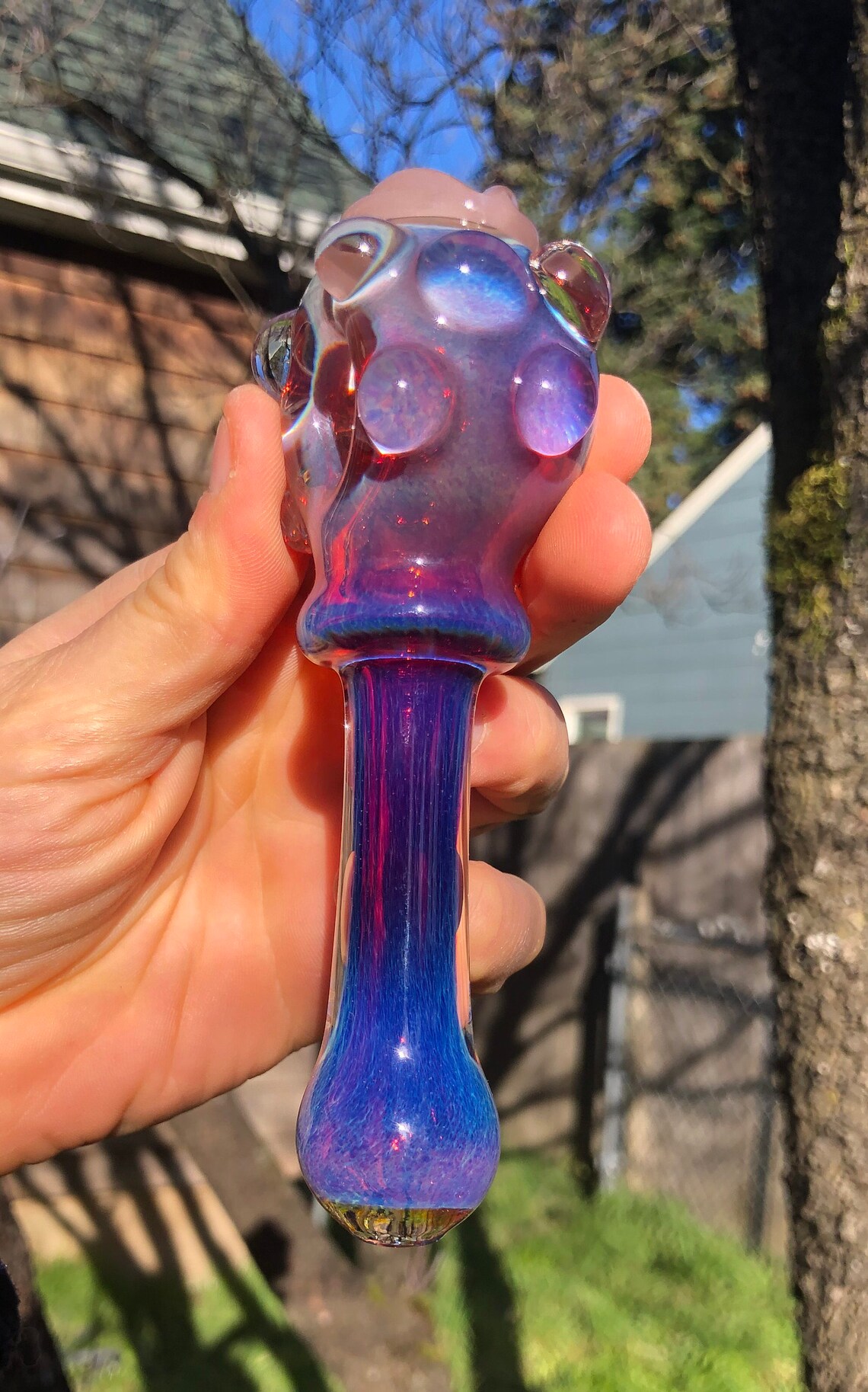 Eyeball pipe Alien pipe heady glass pipe glass smoking | Etsy