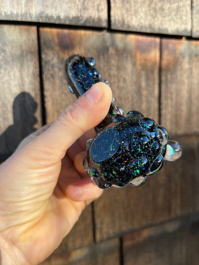 Crushed Opal Pipe Heady Cropal Pipe Sparkly Glass Pipe - Etsy