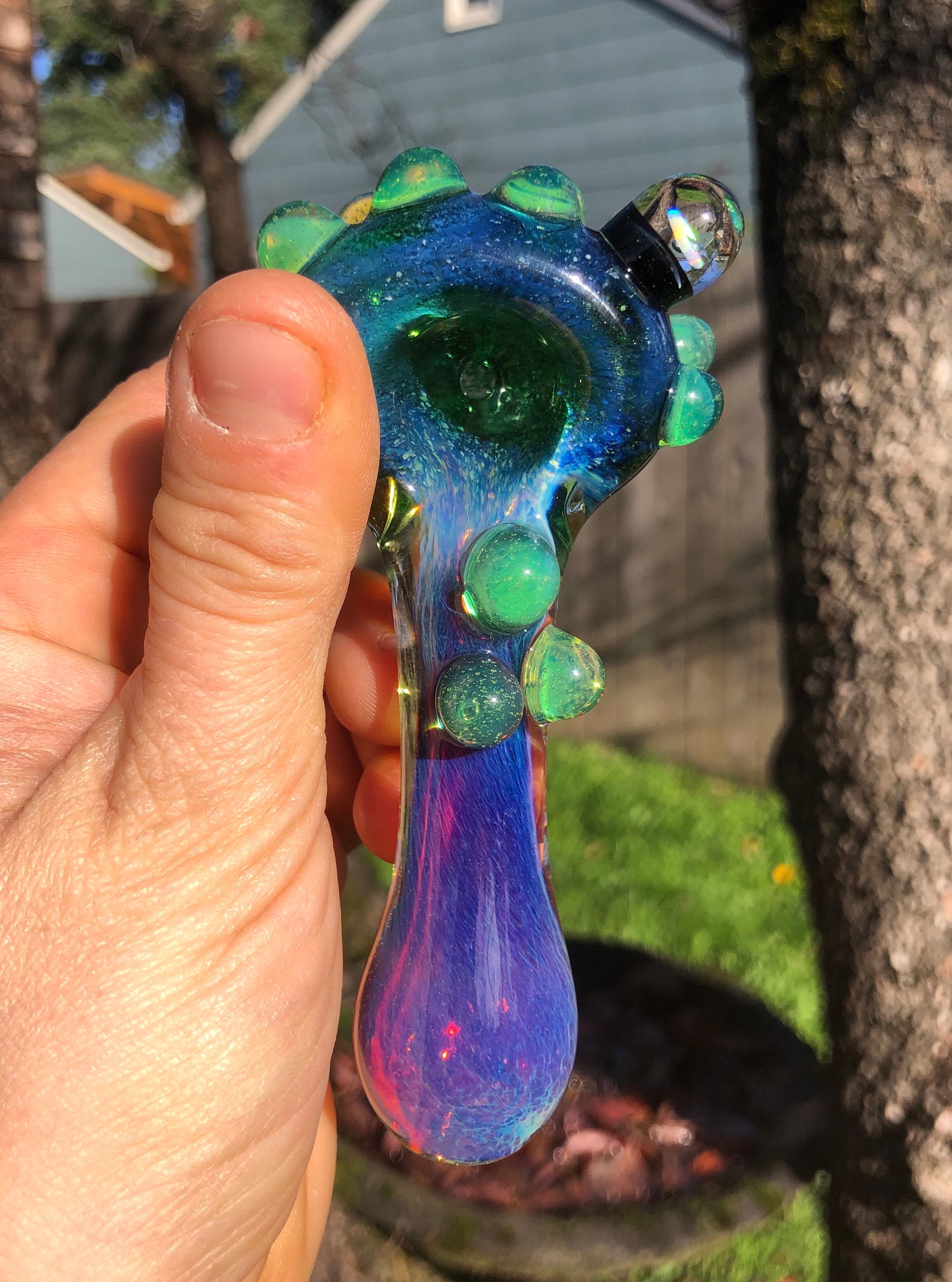 Girly Pipe Purple Pipe Sparkly Pipe Glass Pipe Pink Pipe - Etsy