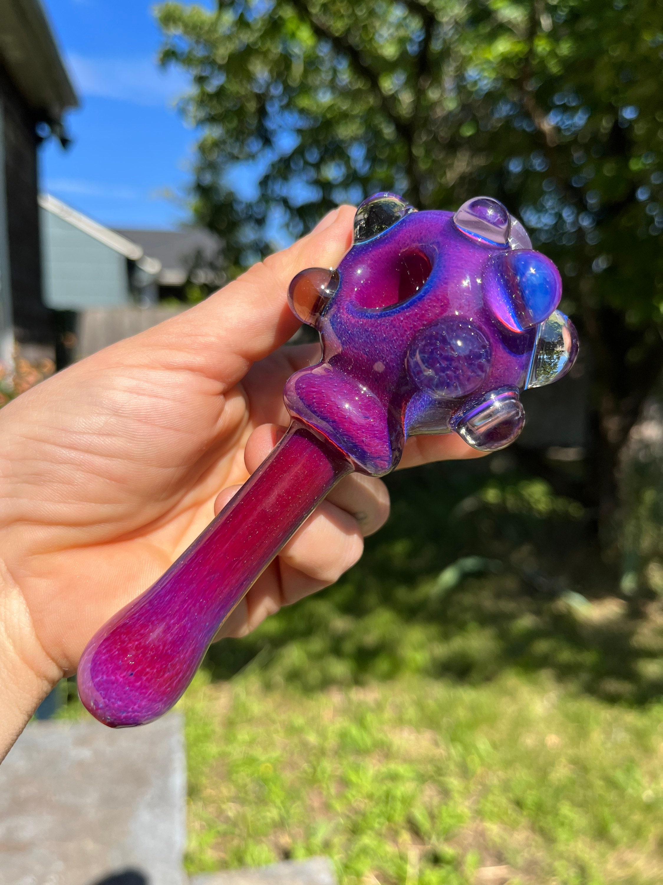 Eyeball Pipe Glass Smoking Bowl Alien Glass Pipe Heady - Etsy
