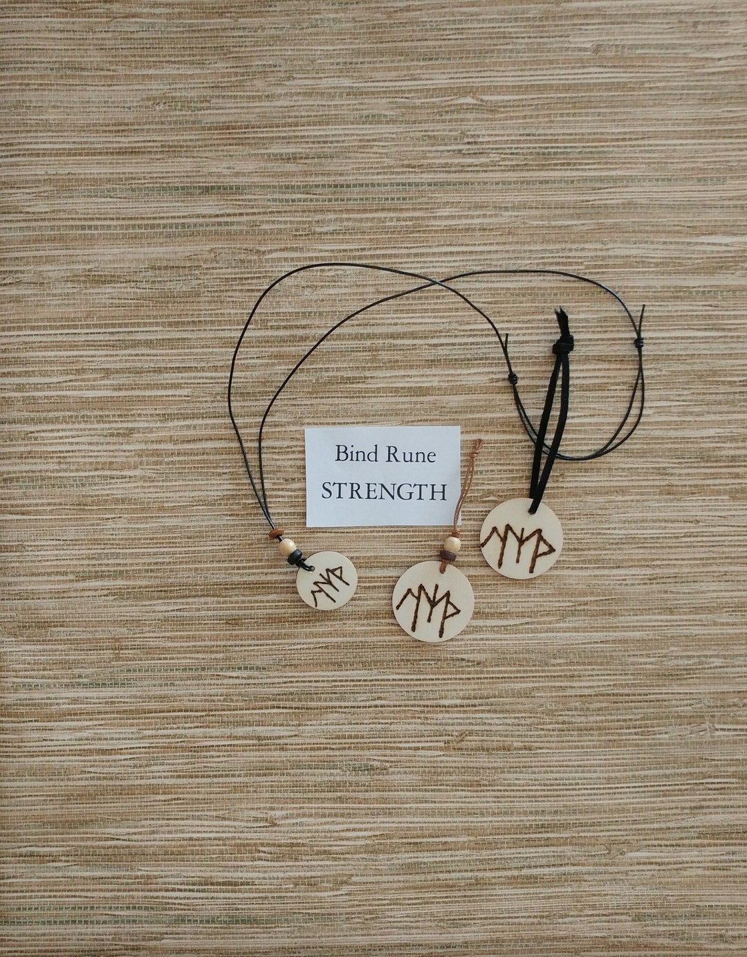 BIND RUNE for Strength Rune Study Cards Rune Necklace - Etsy