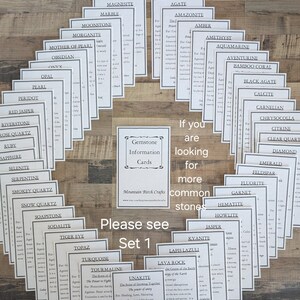 Gemstones Cards Add-on Set - Crystal Cards - Meaning of Stones ...