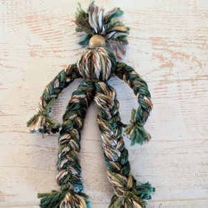 Green Man and Goddess Yarn Dolls - Witch Doll Ornaments - Green Man ...