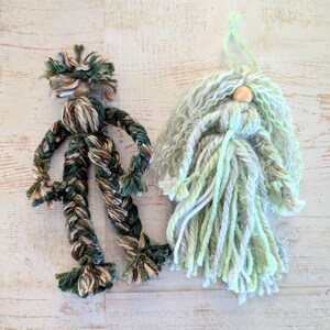Green Man and Goddess Yarn Dolls - Witch Doll Ornaments - Green Man ...