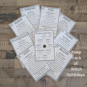 DELUXE WITCH Study Cards - Book of Shadows - Witchcraft for Beginners ...
