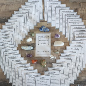 Gemstone Information Cards - Crystal Cards - Meaning of Stones ...