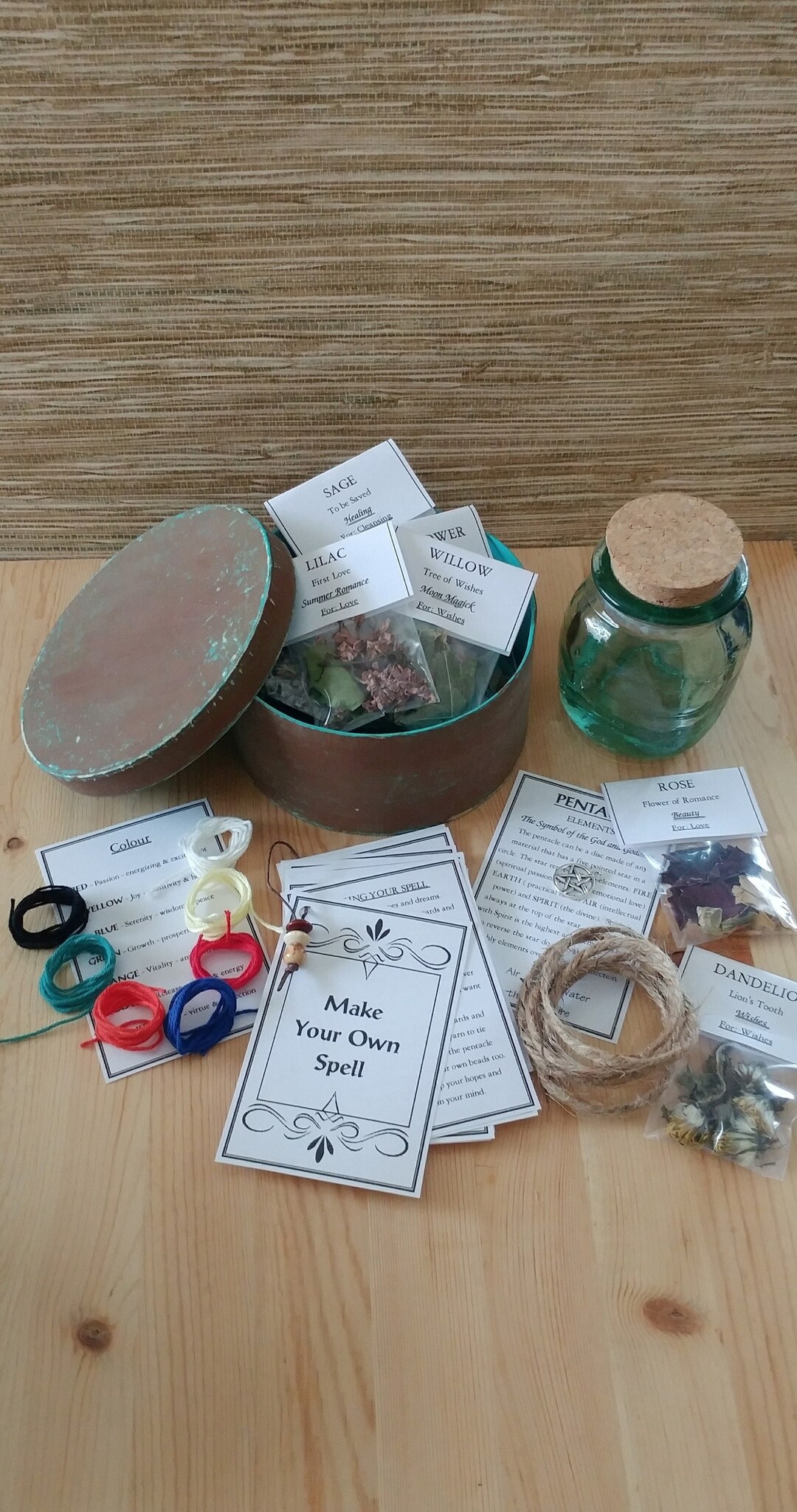 Make Your Own Spell Witch Starter Kit Kitchen Witch DIY Spell Kit ...