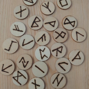 Wood Runes RUNE STUDY Cards Rune Information Cards Rune Beginners ...