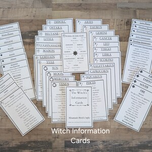 DELUXE WITCH Study Cards - Book of Shadows - Witchcraft for Beginners ...